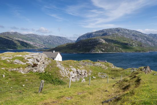 Holiday Cottage Unapool Views Across Loch Editorial Stock Photo - Stock ...