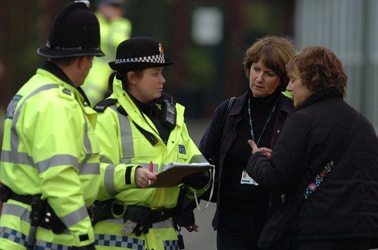 Broadoak High School Partington Manchester Police Editorial Stock Photo ...