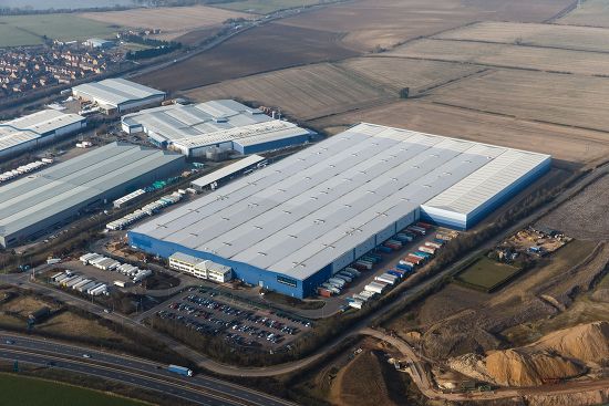 Aerial View Primark Distribution Centre Thrapston Editorial Stock Photo ...