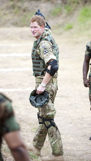 Prince Harry Firing M16 Rifle Jamaican Editorial Stock Photo - Stock ...
