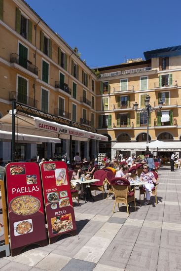 Central Street Cafes Offering Paella On Editorial Stock Photo - Stock ...