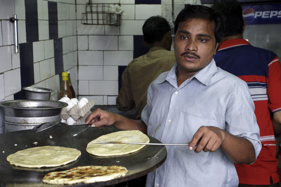 Man Prepares Kathi Rolls Kitchen On Editorial Stock Photo - Stock Image ...