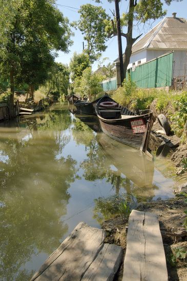 Canal Vilkovo Vylkove Known Ukrainian Venice Editorial Stock Photo ...