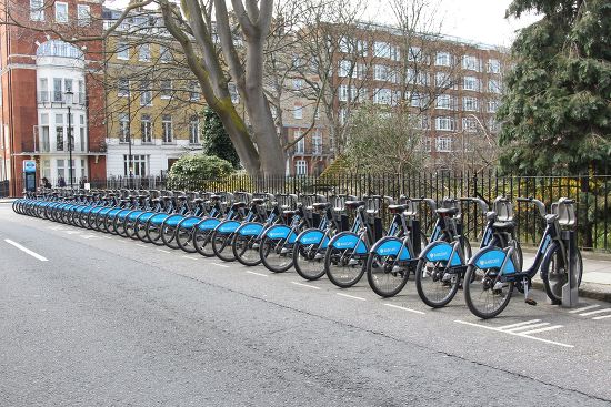 Full Rack Boris Bikes Cadogan Square Editorial Stock Photo - Stock ...