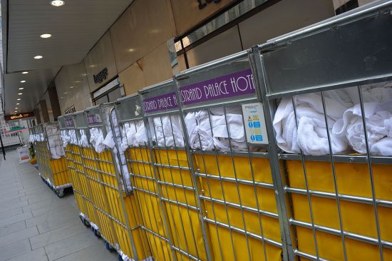 Laundry Outside Strand Palace Hotel Editorial Stock Photo - Stock Image ...