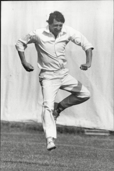 England Cricketer Derek Randall Action Against Editorial Stock Photo ...
