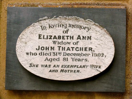 Memorial Elizabeth Ann Thatcher St Marys Editorial Stock Photo - Stock ...