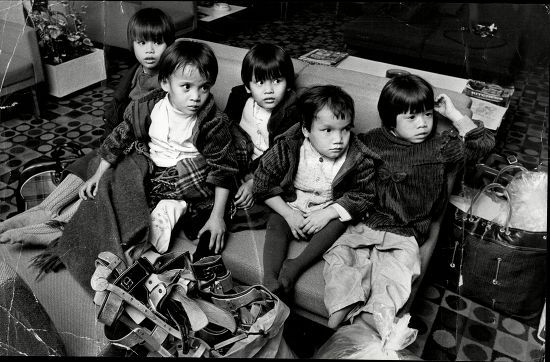 Vietnam Orphan Children Britain Orphans Arrive Editorial Stock Photo ...