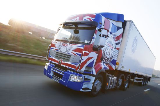 Renault Truck Union Jack Livery Editorial Stock Photo - Stock Image ...