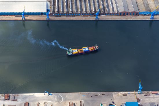 Cargo Ship Cardiff Bay Wales Britain Editorial Stock Photo - Stock ...