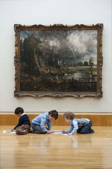 Children Drawing Beneath John Constables Salisbury Editorial Stock ...
