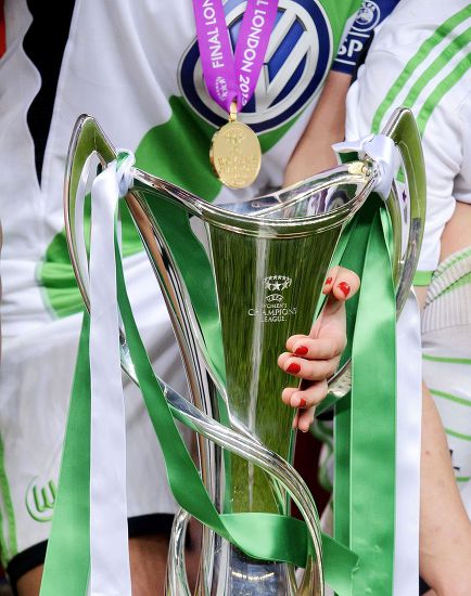 Painted Fingernails Grab Uefa Womens Champions Editorial Stock Photo ...