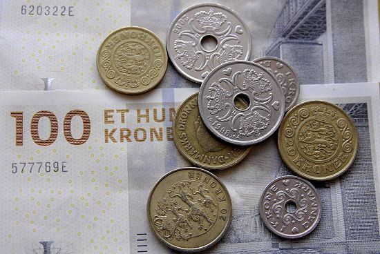 Danish Kroner Banknotes Coins Editorial Stock Photo - Stock Image ...