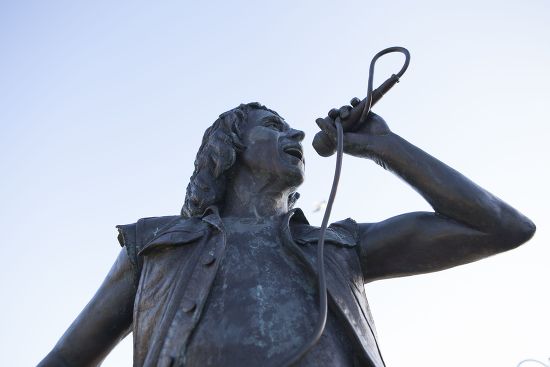 Bronze Statue Former Frontman Heavy Metal Editorial Stock Photo - Stock ...