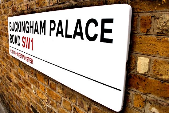 Buckingham Palace Road Sign Sw1 London Editorial Stock Photo - Stock ...