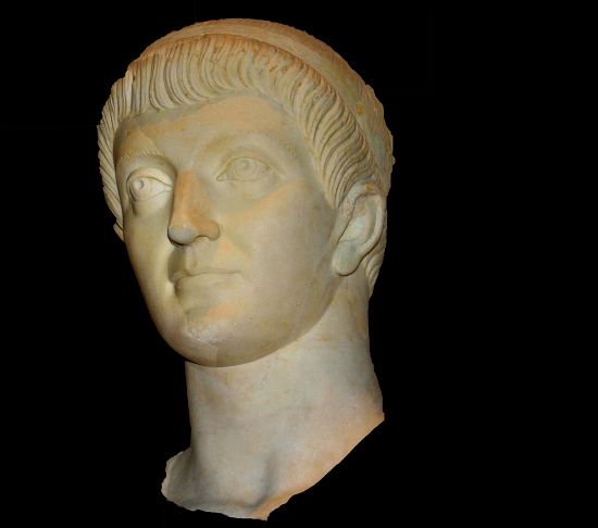 Bust Roman Emperor Constans Reigned 337350 Editorial Stock Photo ...