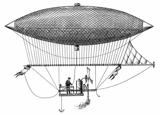 Henri Giffards 18251882 Steerable Airship 1852 Editorial Stock Photo ...