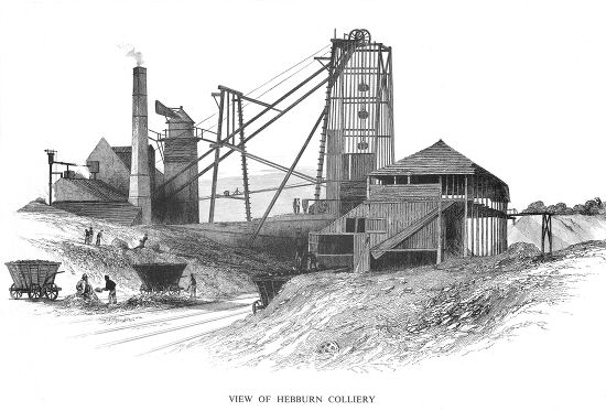 Pithead Hebburn Colliery Newcastle Area Showing Editorial Stock Photo ...