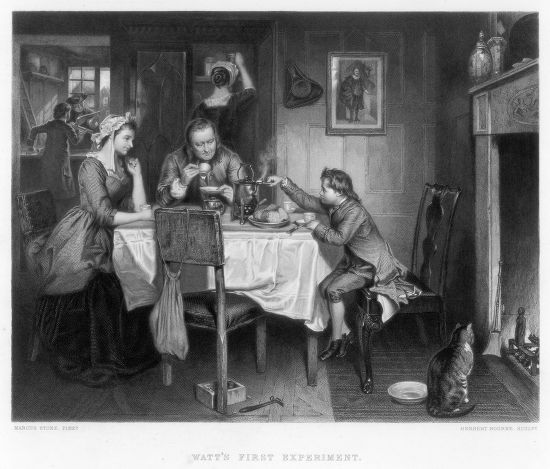 Watts First Experiment 18th Century James Editorial Stock Photo - Stock ...