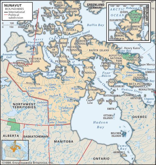 Physical Map Nunavut Editorial Stock Photo - Stock Image | Shutterstock