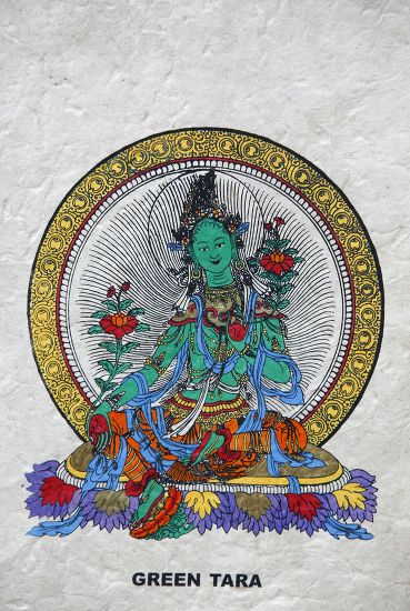 Green Tara Buddhist Symbol Prosperity Editorial Stock Photo - Stock ...