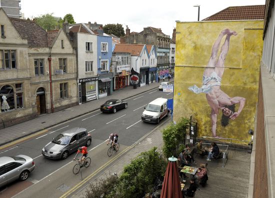 Jesus Breakdancing Mural On Side Canteen Editorial Stock Photo - Stock ...