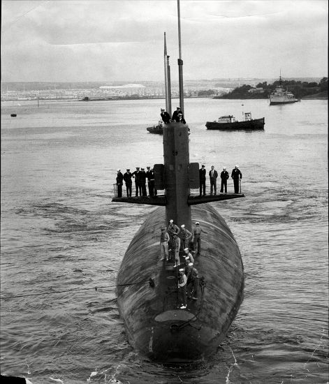 Hms Scorpion Royal Navy Submarine Editorial Stock Photo - Stock Image ...
