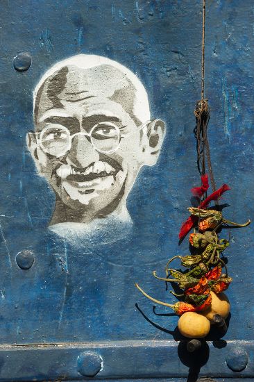 Ghandi Mural Blue City Jodhpur Rajasthan Editorial Stock Photo - Stock ...