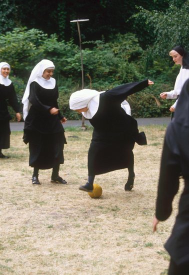 Nuns Playing Football Editorial Stock Photo - Stock Image | Shutterstock