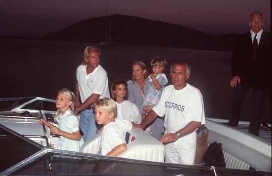 Athina Onassis Father Thierry Roussel His - Foto de stock de contenido ...