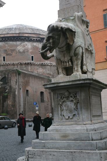 Berninis Elephant Rome Italy Editorial Stock Photo - Stock Image ...
