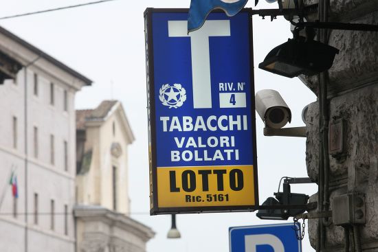 Tabacchi Lotto Rome Italy Editorial Stock Photo - Stock Image ...