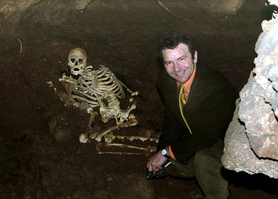 Adrian Targett Skeleton Cheddar Man Editorial Stock Photo - Stock Image ...