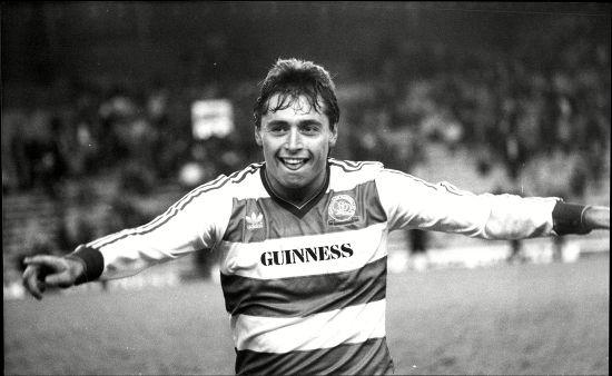 Footballer Mick Robinson Celebrates Qpr Win Editorial Stock Photo ...
