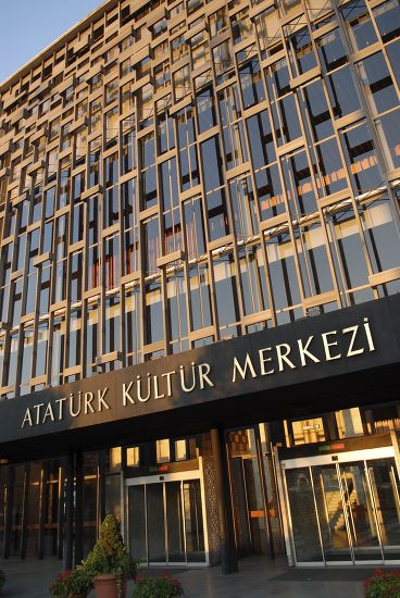 Cultural Centre Akm Istanbul Turkey Editorial Stock Photo - Stock Image ...