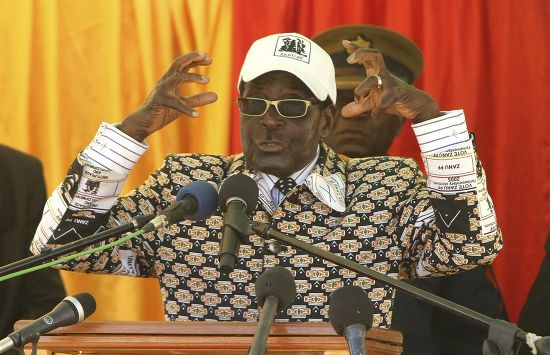 Robert Mugabe Addresses Supporters White City Editorial Stock Photo ...
