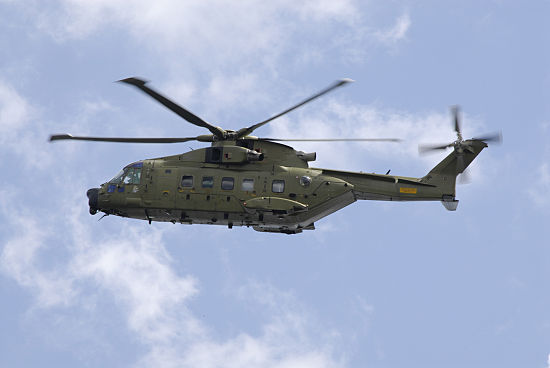 Danish Army Merlin Hc3 Helicopter Flying Editorial Stock Photo - Stock ...