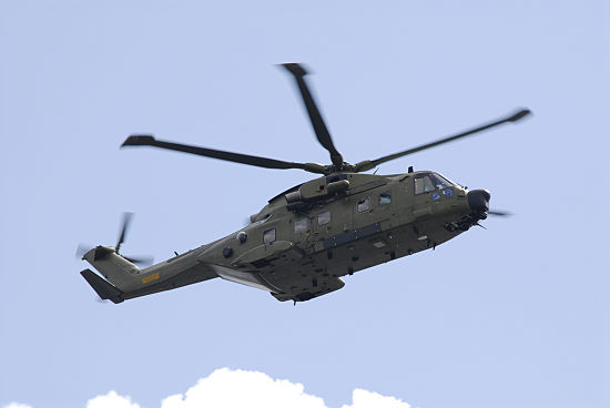 Danish Army Merlin Hc3 Helicopter Flying Editorial Stock Photo - Stock ...