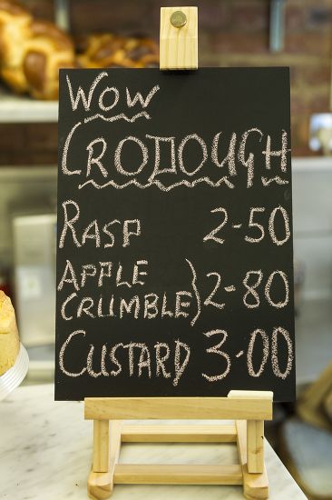 Crodough Menu Editorial Stock Photo - Stock Image | Shutterstock