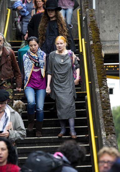 Vivienne Westwood Arriving Balcombe Train Station Editorial Stock Photo ...