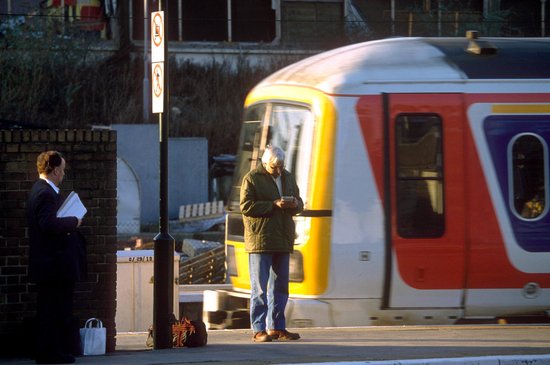 Trainspotter Stood On Platform Next Train Editorial Stock Photo - Stock ...