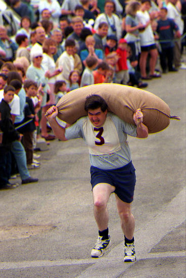Competitor Sack Race Editorial Stock Photo - Stock Image | Shutterstock