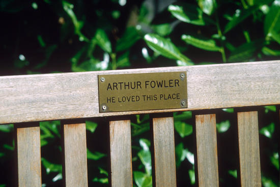 Bench Memory Arthur Fowler Editorial Stock Photo - Stock Image ...