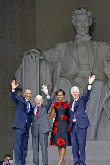 Barack Obama Jimmy Carter Michelle Obama Editorial Stock Photo - Stock ...