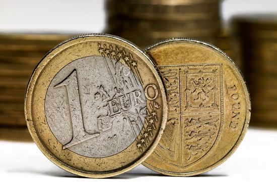 Euro Coin Front Pound Coin Stack Editorial Stock Photo - Stock Image ...