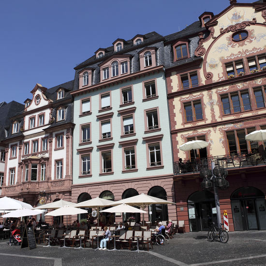 Reconstructed Housing On Market Square Mainz Editorial Stock Photo ...