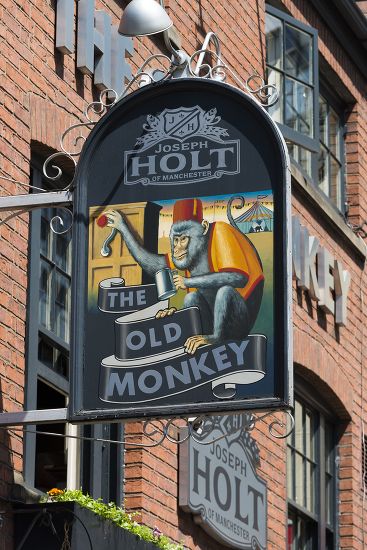Old Monkey Pub Sign Manchester England Editorial Stock Photo - Stock ...
