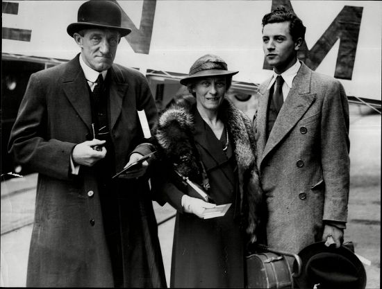 Sir Percy Bates Lady Bates Son Editorial Stock Photo - Stock Image ...