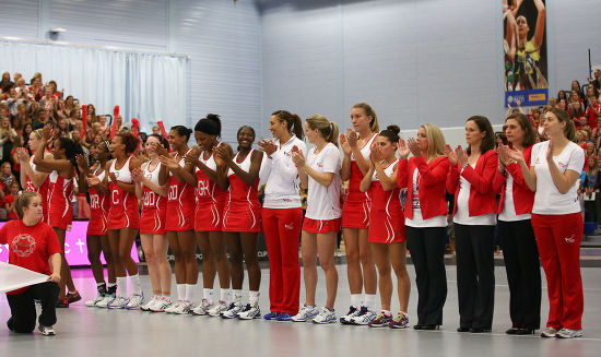 England Netball Line Their National Anthem Editorial Stock Photo ...