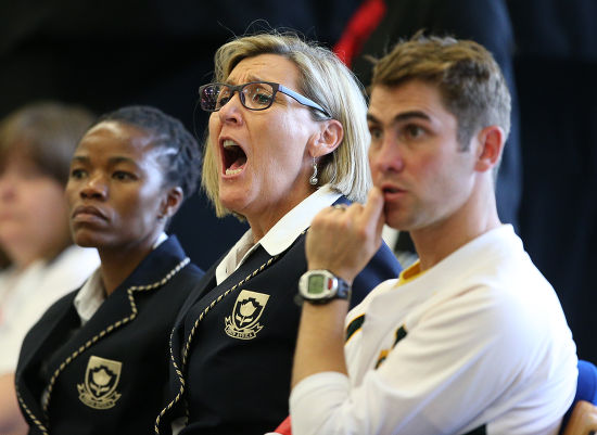 South Africa Coach Elize Kotze Shouts Editorial Stock Photo - Stock ...